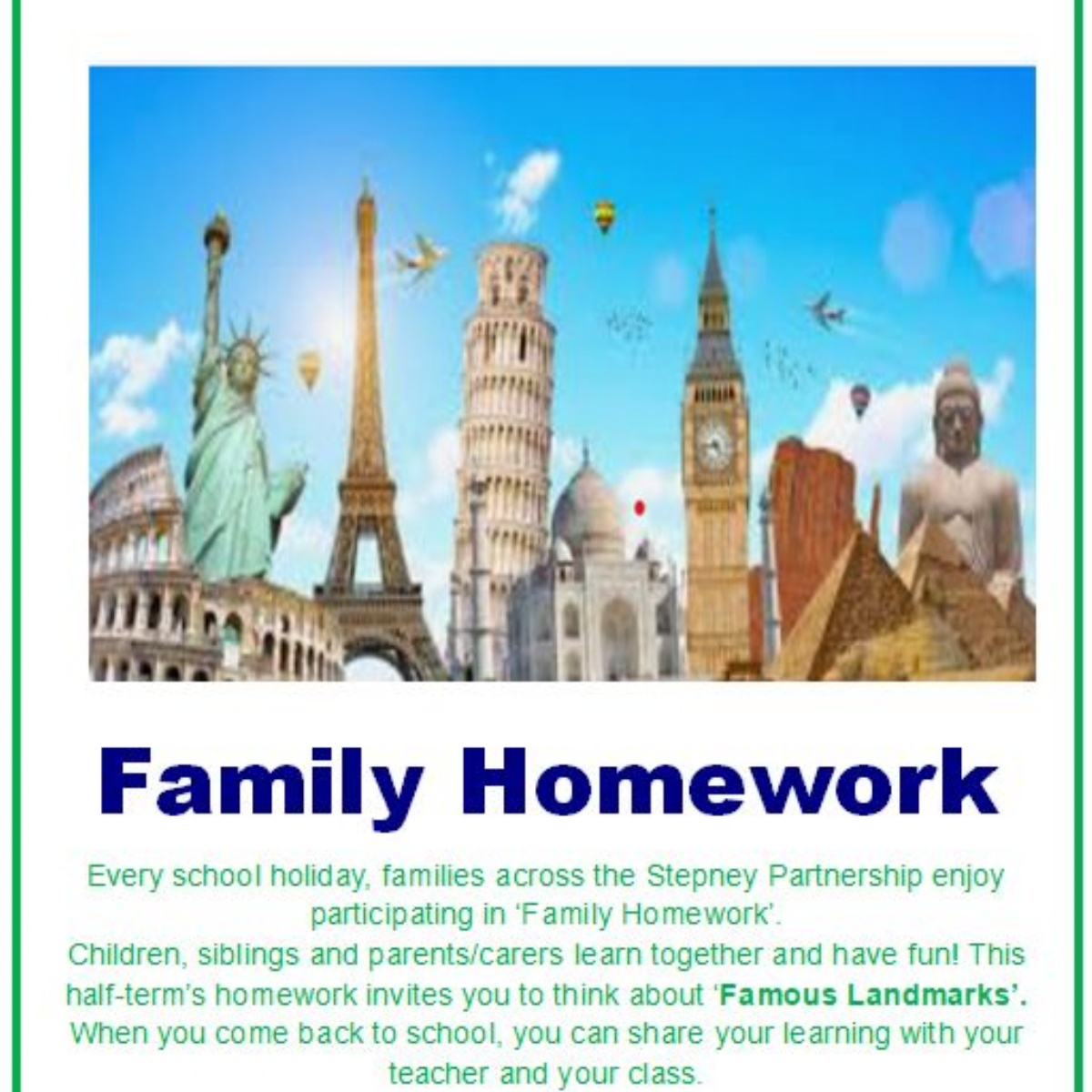 Famous Landmarks - Stepney Park Primary School