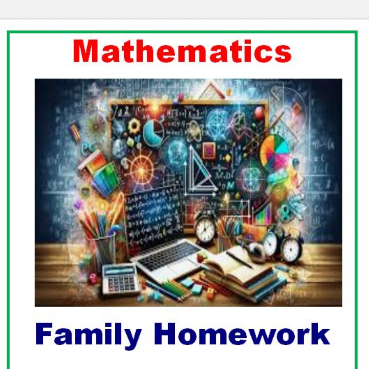 Family Homework - Stepney Park Primary School